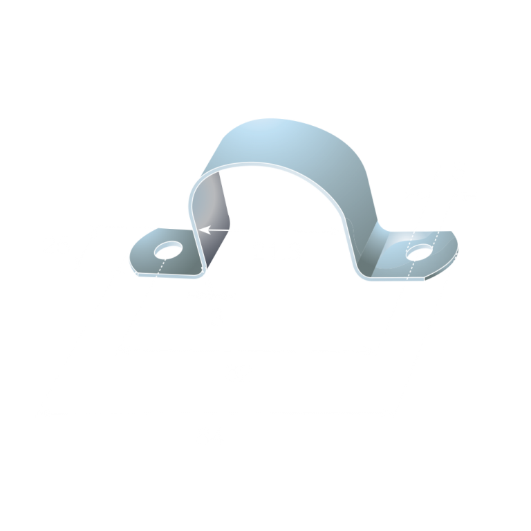 Steel pipe clips supplied by M Greenaways Ltd, UK Pipe Clip Specialsts